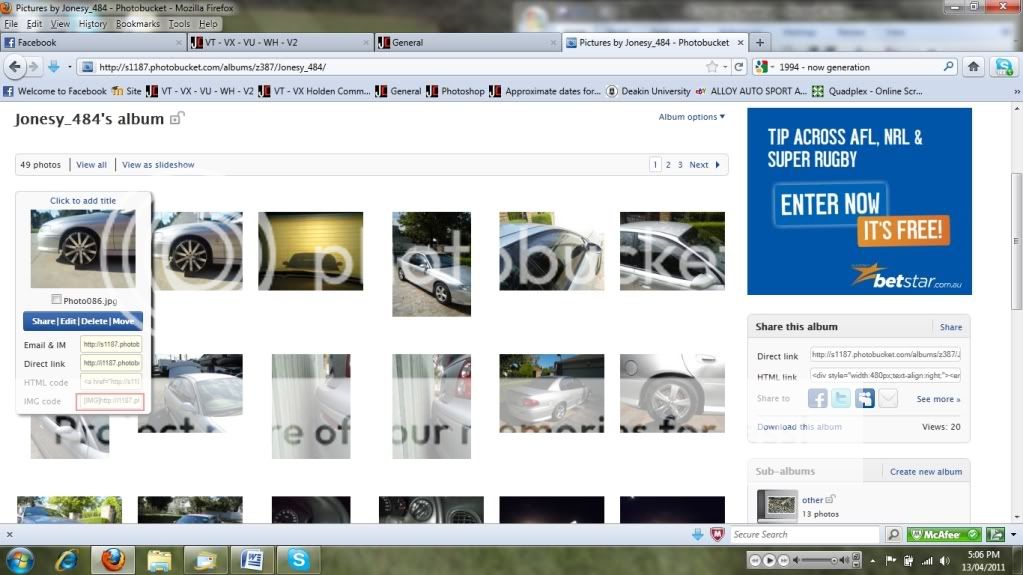 How to post photos using photobucket | Just Commodores